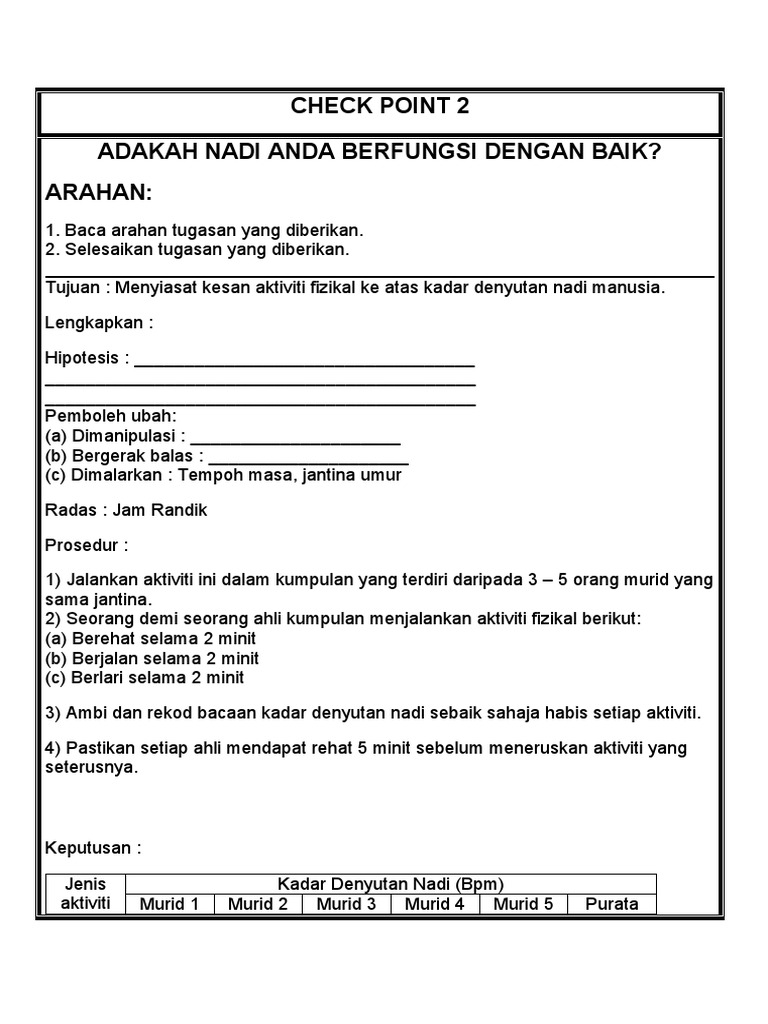 Tugasan Check Point 3 | PDF