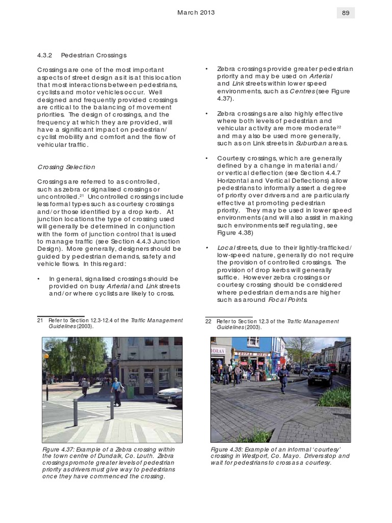 Design Manual For Urban Roads and Streets - IRELAND-101-107 | PDF ...