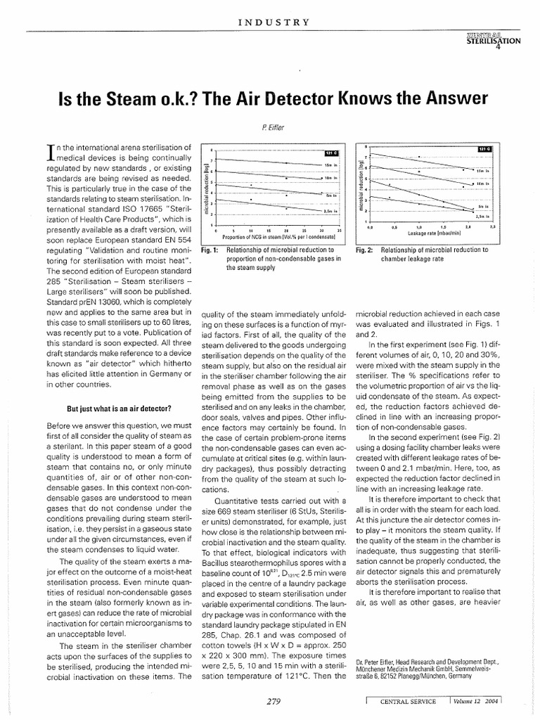 Is The Steam O.K - The Air Detector Knows The Answer | PDF