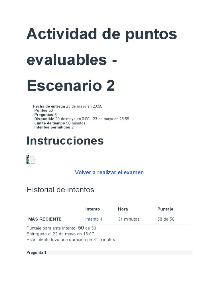 Actividad De Puntos Evaluables Escenario 2 Gerencia De Produccion Pdf