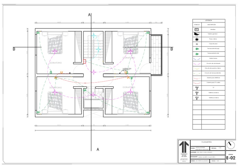 Plano Luminarias-Inst. Elec. 2do Piso | PDF | Ingenieria Eléctrica | Electricidad