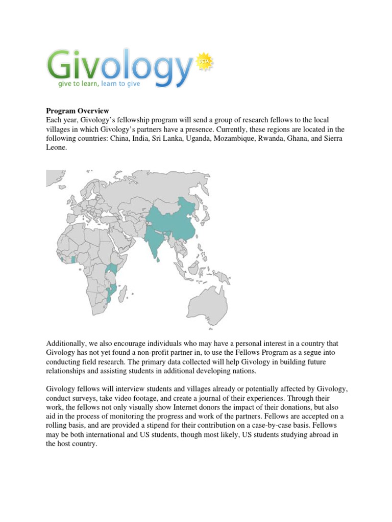 Fellowship Program Overview - VF | PDF | Communication