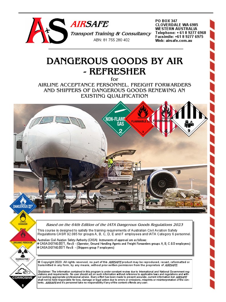 DGR WKBK With Labels | PDF | Dangerous Goods | Cargo