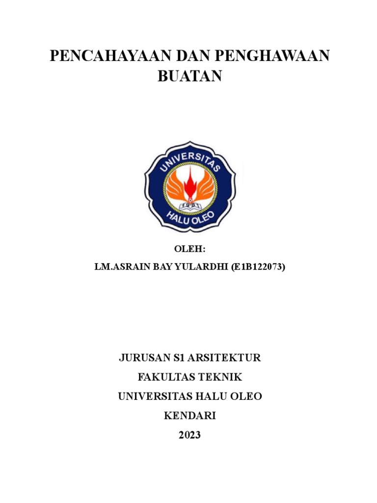 Pencahayaan dan Penghawaan Buatan | PDF | Griya & Taman | Sains ...