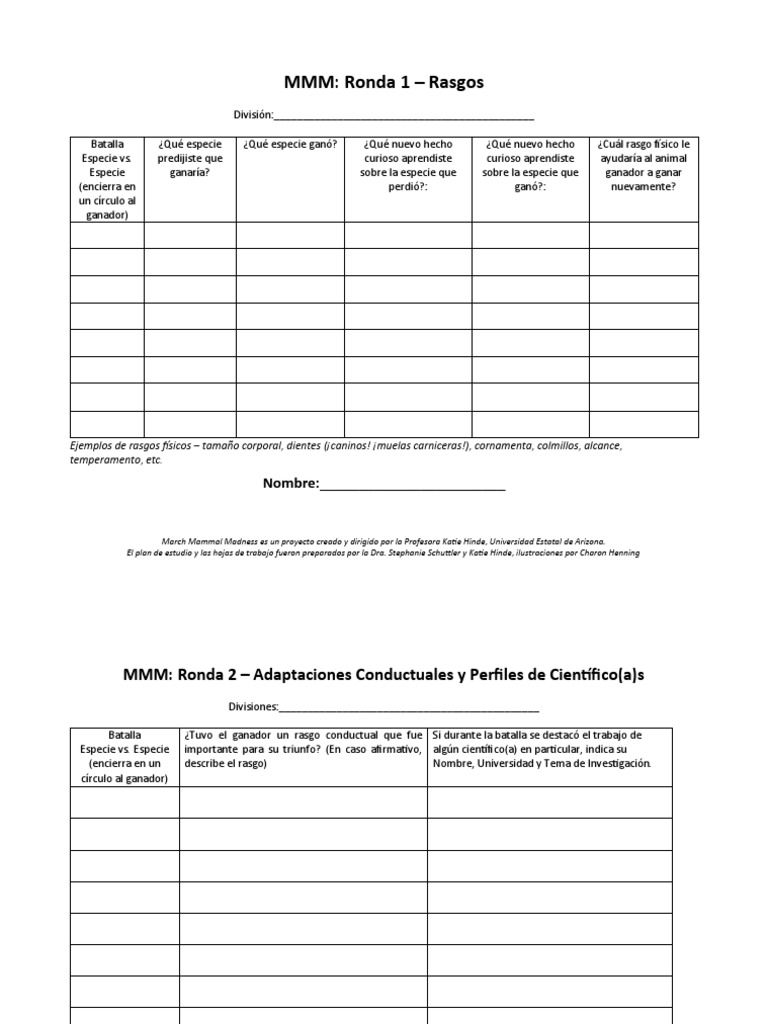 2023 Spanish Worksheets | PDF