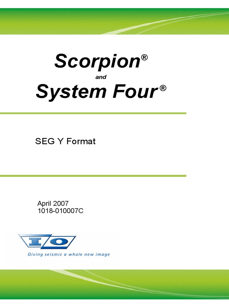 1018-010007C - SEG Y Format | PDF