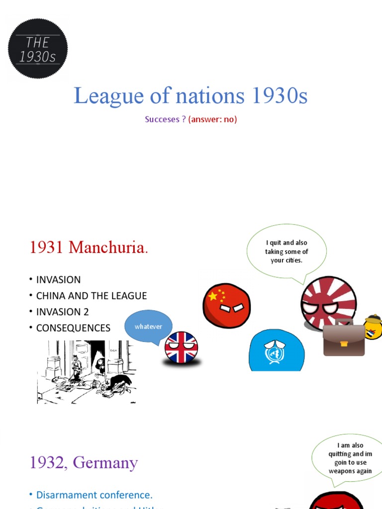 League of Nations 1930s | PDF