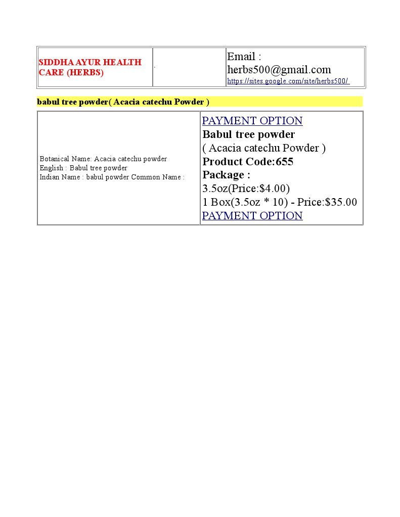 Babul Tree Powder | PDF | Ayurveda | Herbalism