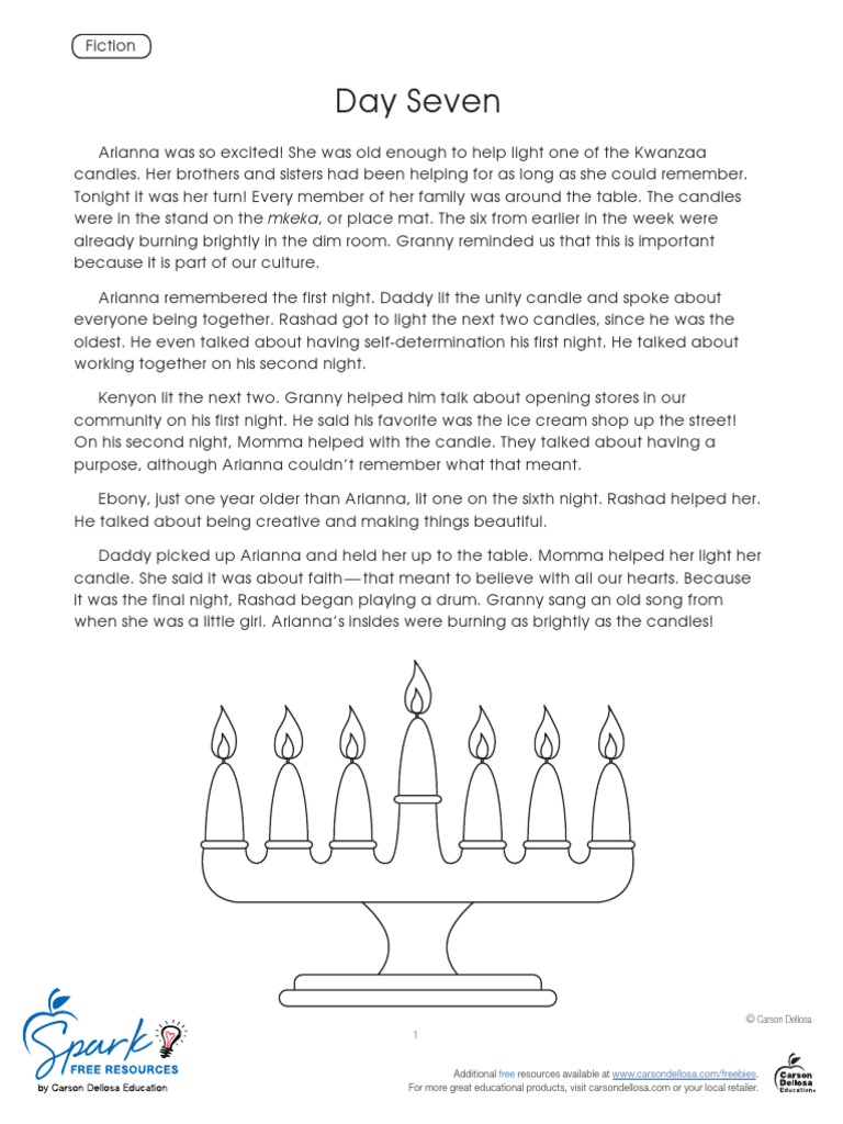 Day Seven: © Carson Dellosa 1 © Carson-Dellosa CD-104890 | PDF | Hanukkah