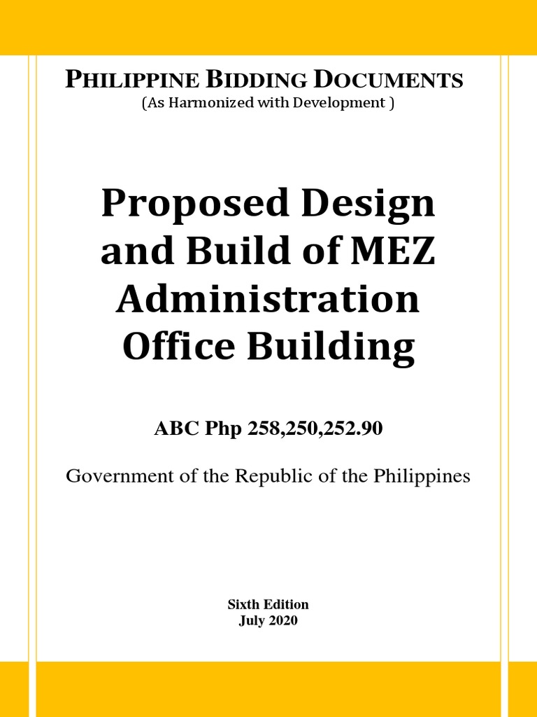 Itb Proposed Design and Build of Mez Administration Office Building | PDF | Procurement ...