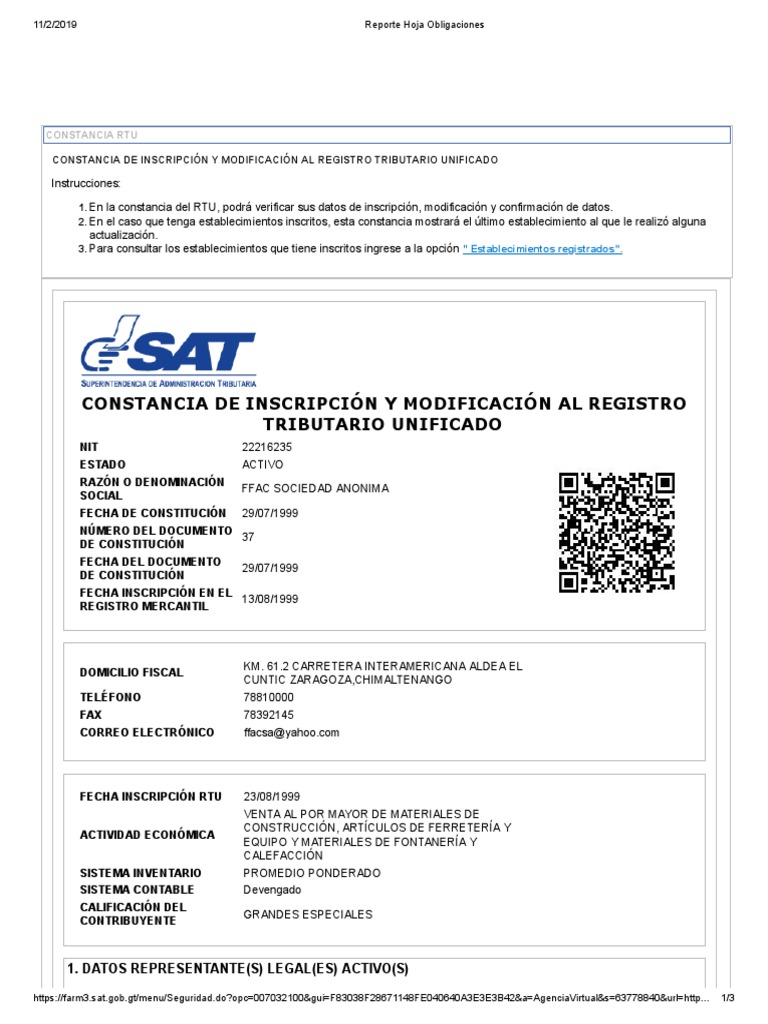 1290@Formato Actualizado RTU | PDF | Impuesto sobre la renta ...