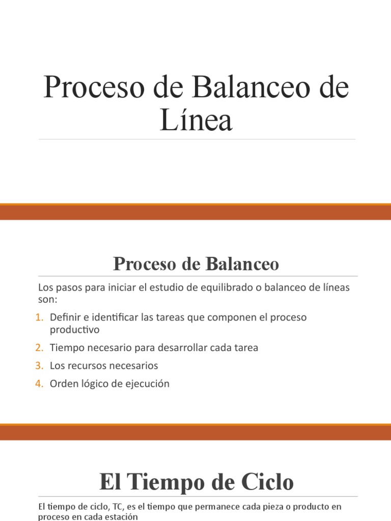 Balanceo de Líneas de Producción | PDF | Tecnología