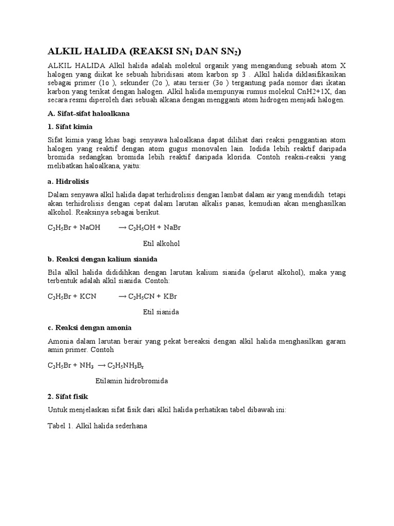 Alkil Halida | PDF