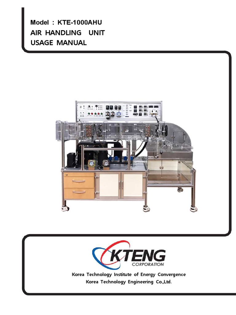 Manual KTE-1000AHU | Download Free PDF | Heat Exchanger | Switch