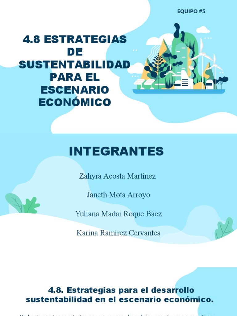 4.8. Estrategias de Sustentabilidad para El Escenario Económico | PDF | Sustentabilidad ...