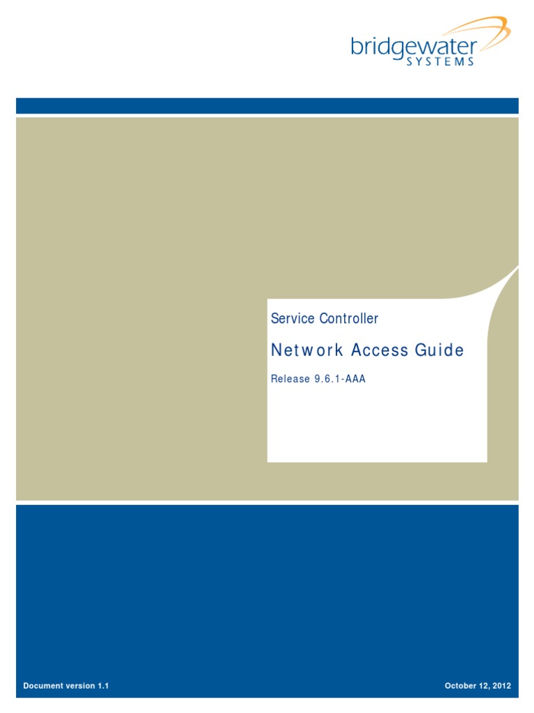 SC Network Access Guide 96AAA v1 1 | PDF | Radius | Computer Network
