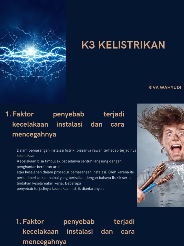Presentasi K3 Kelistrikan | PDF