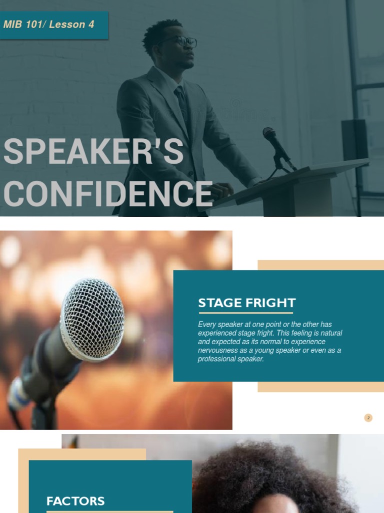 Speakers Confidence | PDF
