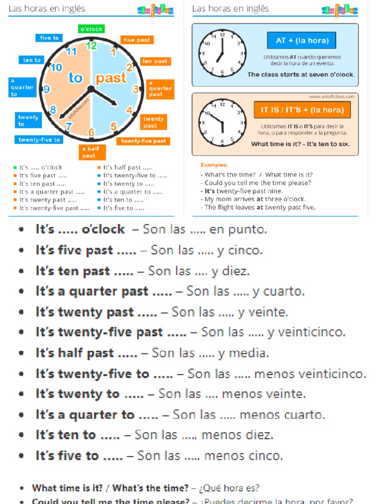 La Hora en Ingles Grado Tercero | PDF | Estudios de idiomas extranjeros