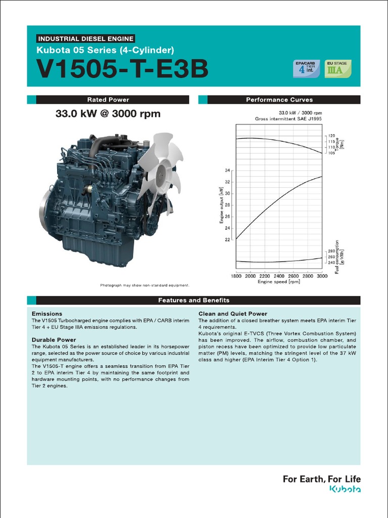 v1505 T E3b en (03e) | PDF | Engines | Horsepower
