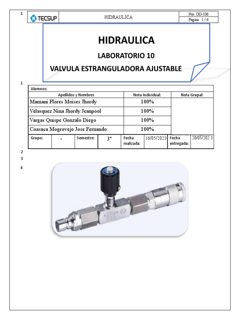 Lab 09 Hidraulica Eq Pesado 2023-1 | PDF