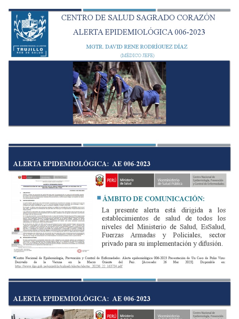 Alerta Epidemiológica 006 2023 Cdc Perú Pdf Vacunación Vacunas