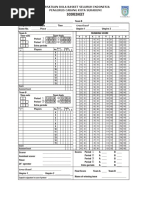 Billiard Score Sheet | PDF | Pool (Cue Sports) | Cue Sports
