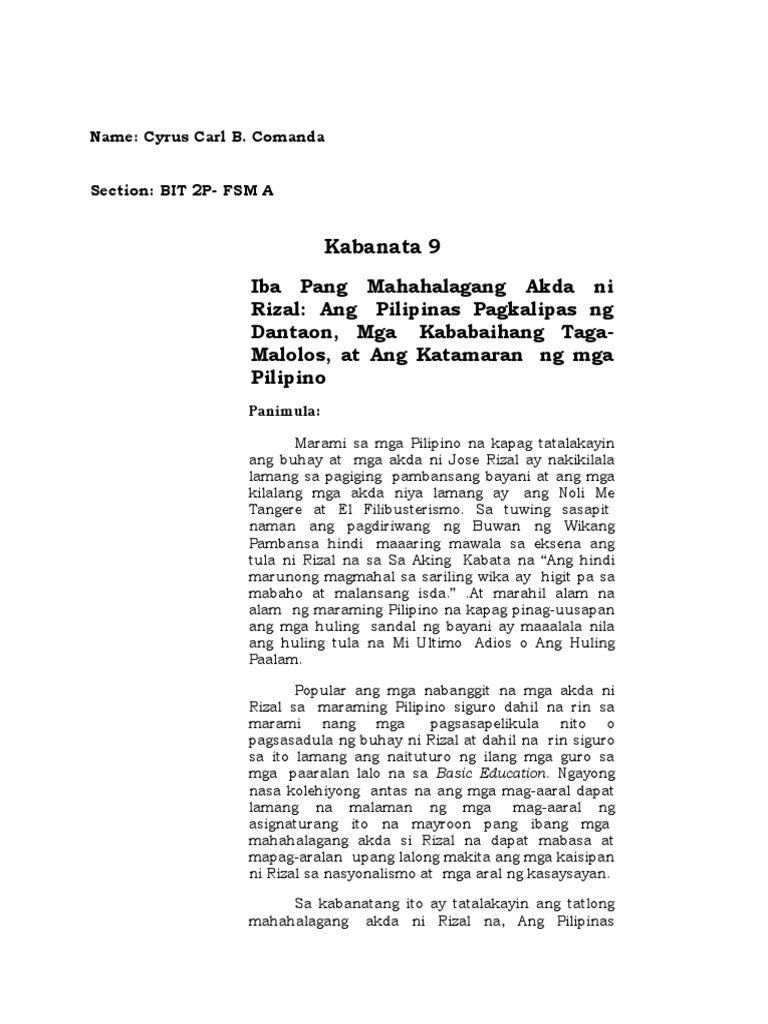 Kabanata 9 | PDF