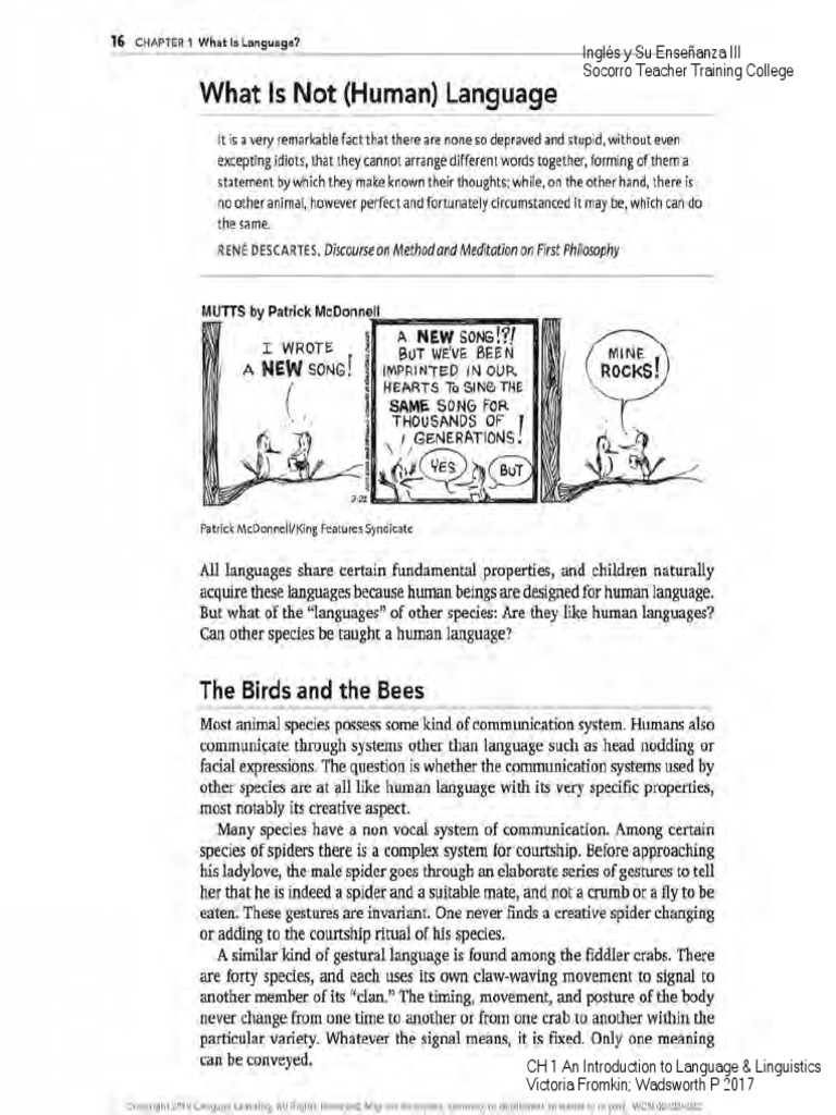 CH 1 Victoria Fromkin, Robert Rodman, Nina Hyams-An Introduction To ...