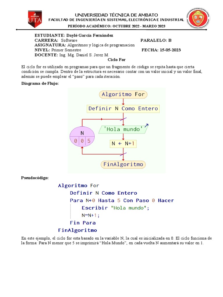 Ciclo FOR | PDF | Java (lenguaje de programación) | Gestión de ...
