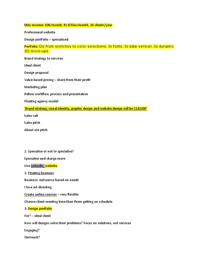 Profitable Graphic Designer Pdf Brand Marketing
