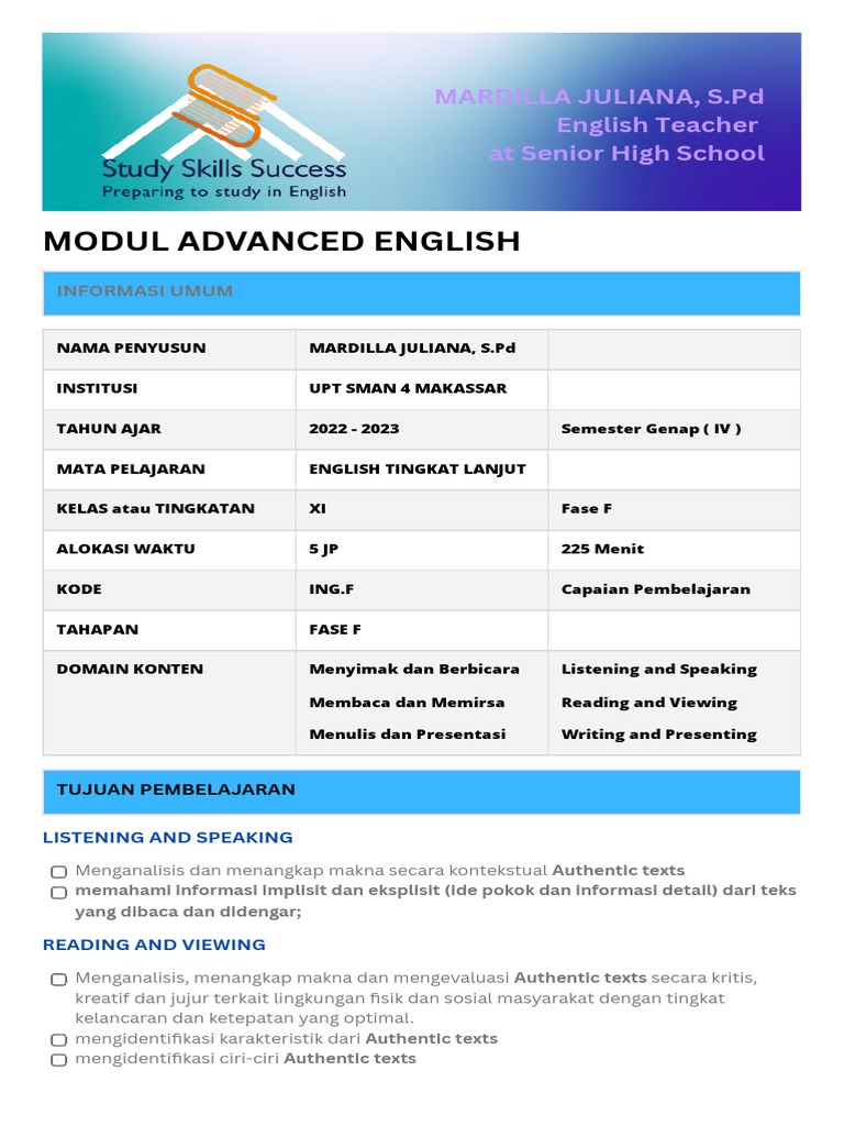 Modul Ke-2 Peminatan | PDF