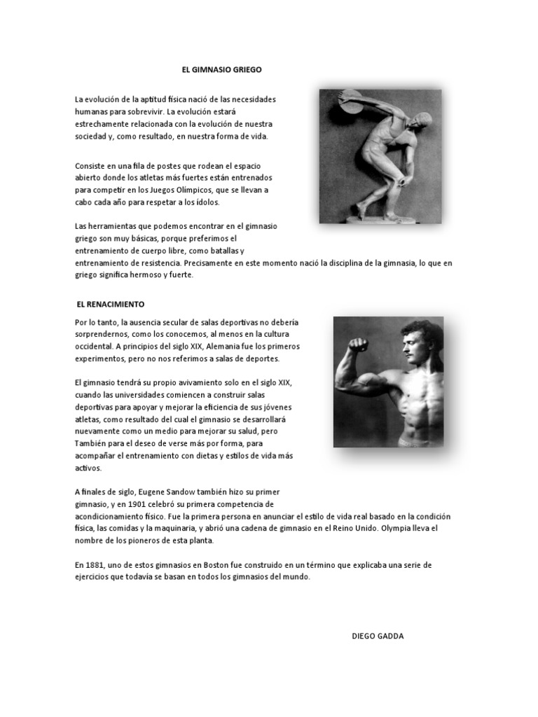 EL GIMNASIO GRIEGO | PDF