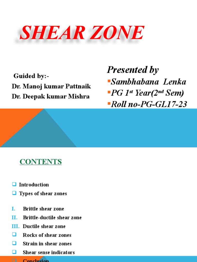 Understanding Shear Zones in Geology | PDF | Structural Geology ...