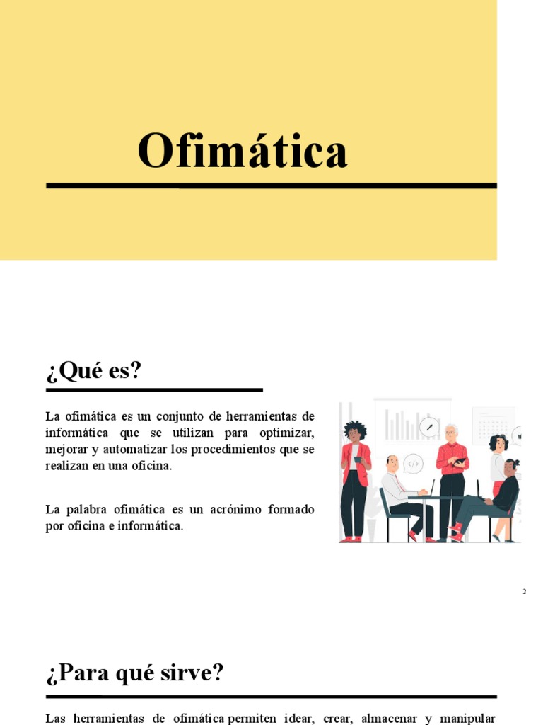 Introducción a la Ofimática y sus Usos | PDF