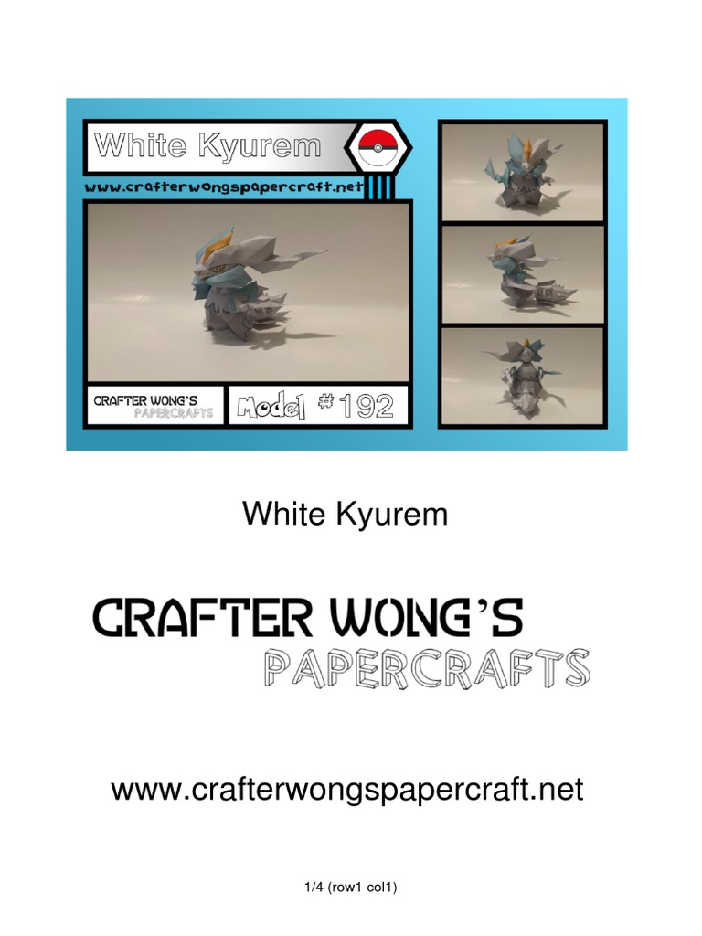 Lineless Shiny Chibi White Kyurem | PDF