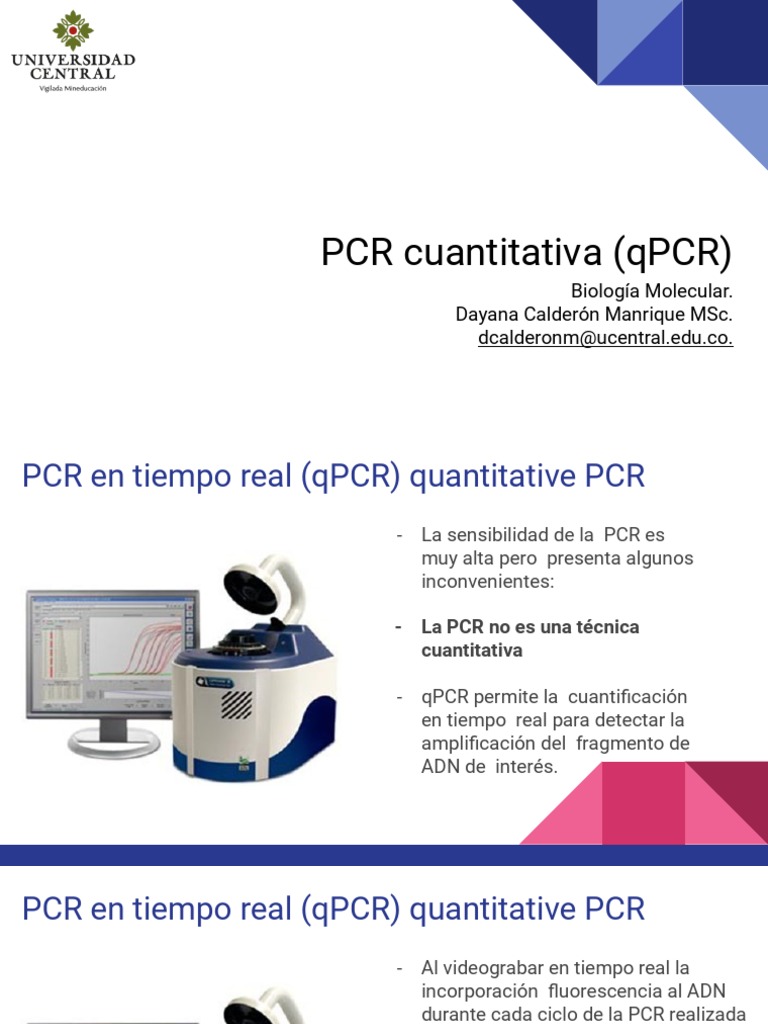 PCR Cuantitativa (QPCR) | PDF | Reacción en cadena de la polimerasa en tiempo real | Reacción en ...