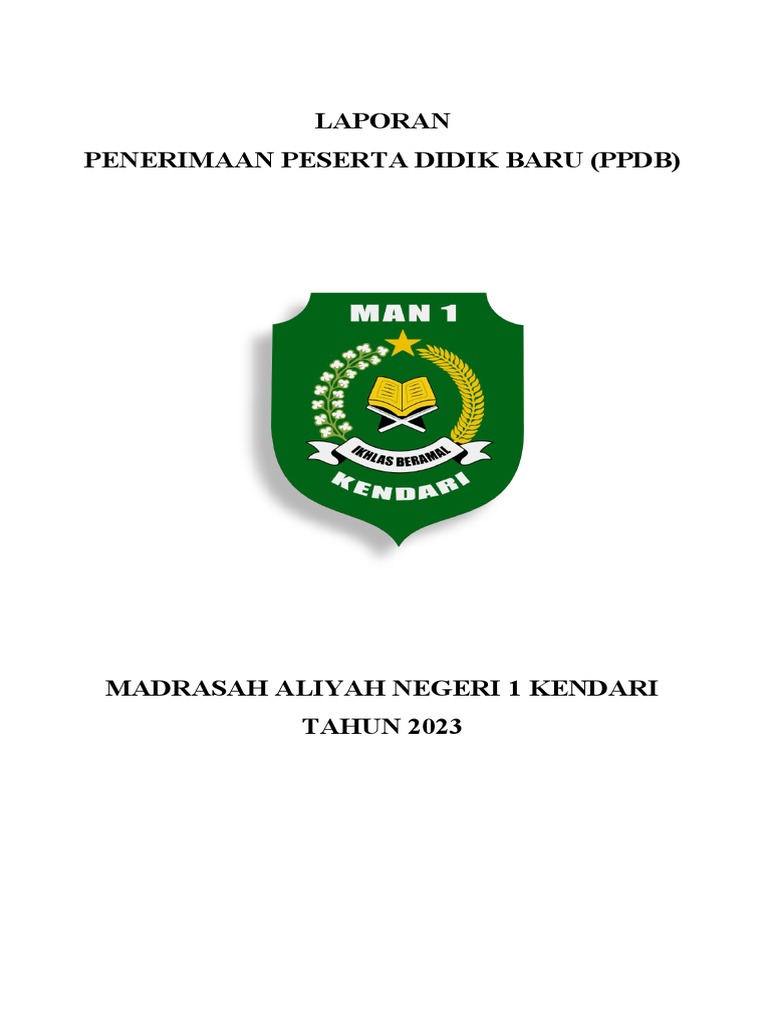 PPDB MAN 1 Kendari 2023/2024 | PDF