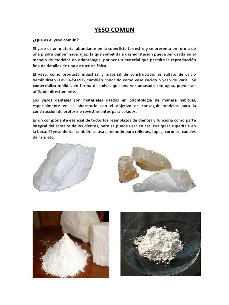 Yeso Comun | PDF