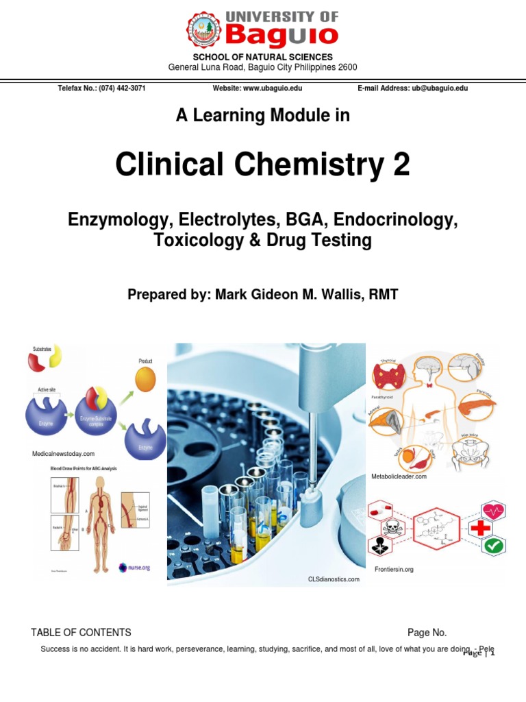 Clinical Chemistry 2 Learning Module | PDF | Enzyme Inhibitor ...