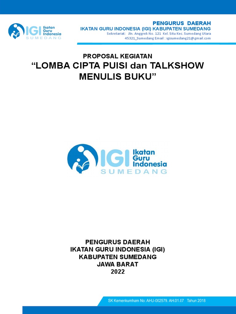 Proposal Literasi Igi | PDF