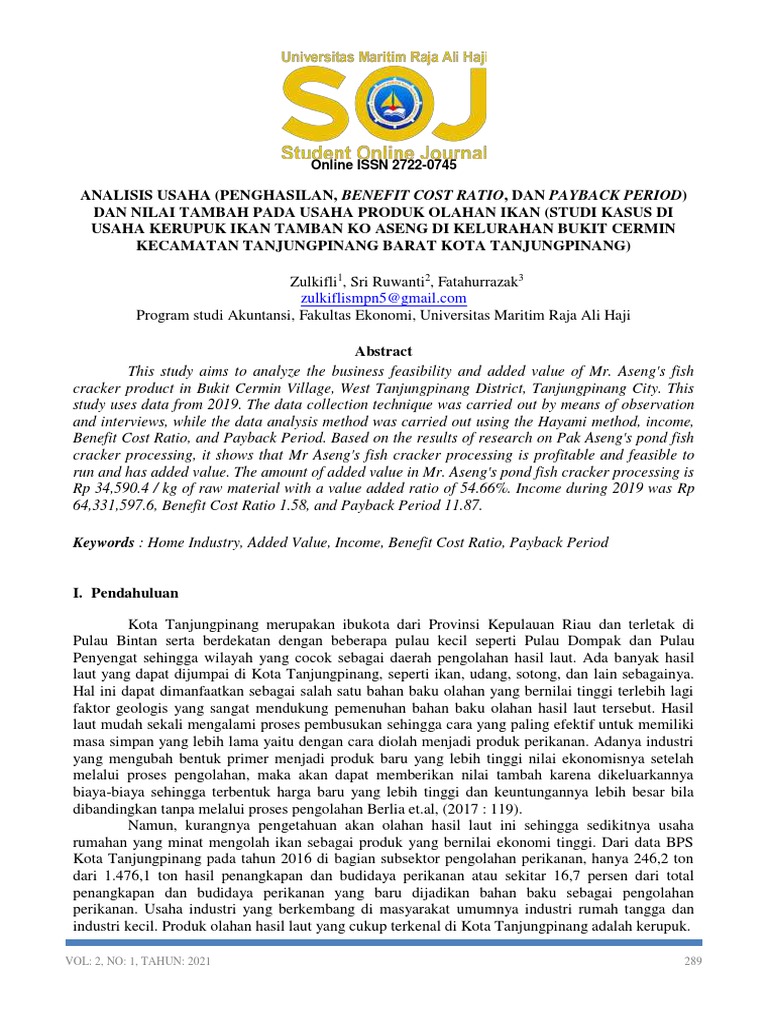 819-Article Text-1388-1-10-20211007 | PDF | Bisnis | Teknologi & Rekayasa