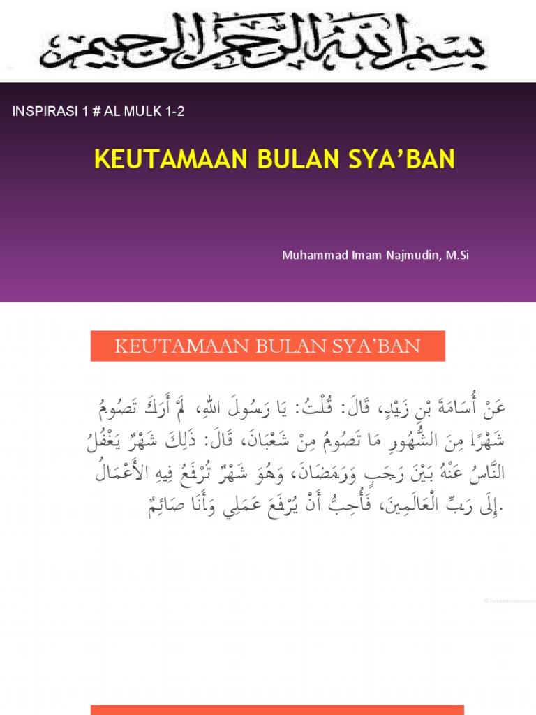 Keutamaan Bulan Sya Ban Pdf