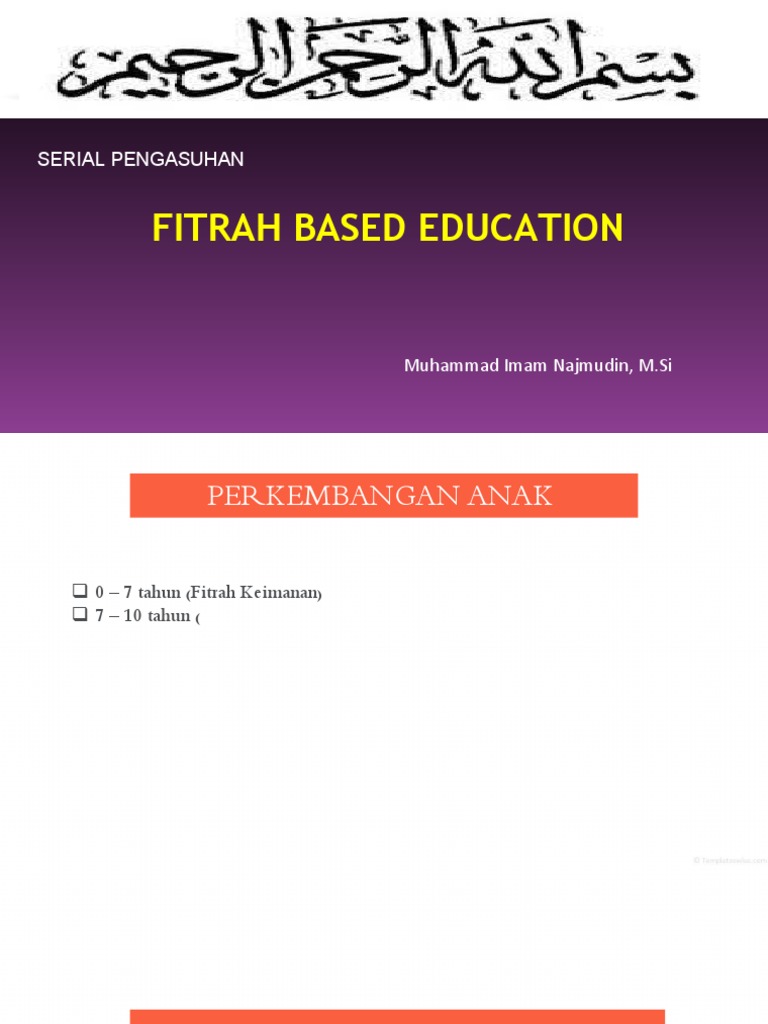 Fitrah Based Education | PDF Fitrah Based Education | PDF