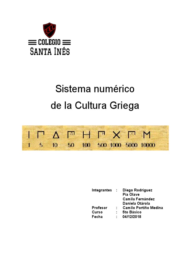 Sistema Numérico de Los Griegos | PDF | Antigua Grecia
