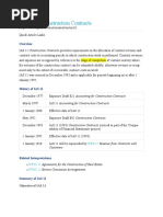 IND AS - 11 Construction Contracts | PDF | Revenue | Income Statement