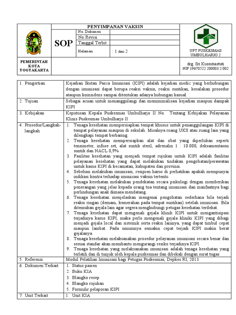 Sop Prosedur Kipi | PDF