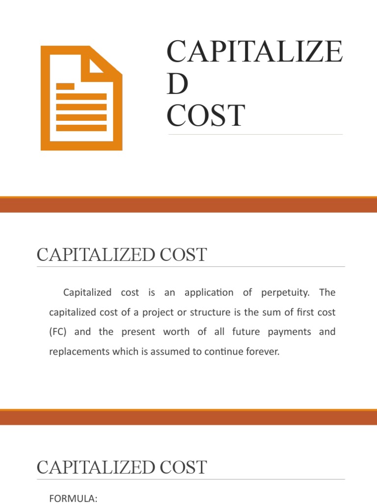 Capitalized Cost | Download Free PDF | Cost | Stainless Steel