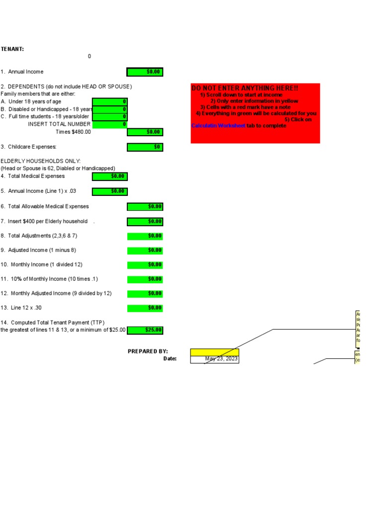 Income Proration Worksheet Guide | PDF | Supplemental Security Income ...