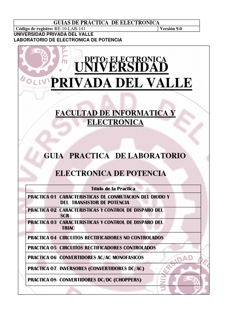 Re-10-Lab-141 Electronica de Potencia v9 | PDF